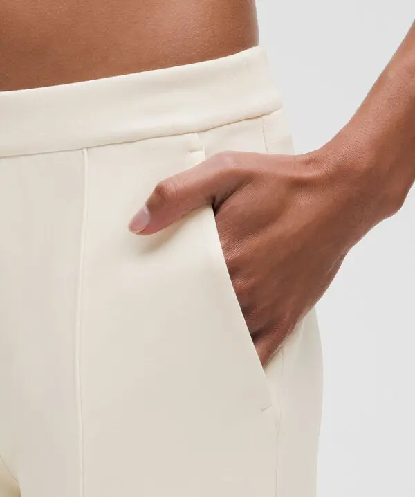 Lululemon Softstreme Pintuck Mid-Rise Pant - Light Ivory